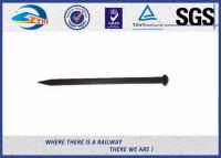 China Galvanized Railway Boat Spike / Sleeper Spikes Balck Oxide Q235 for sale