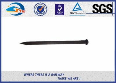 China Galvanized Railway Boat Spike / Sleeper Spikes Balck Oxide Q235 for sale
