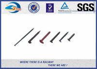 China Galvanized Railway Boat Spike / Sleeper Spikes Balck Oxide Q235 for sale
