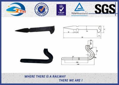China Special Railroad Track Spikes Rail Fastening Grade 4.8 Black Lock Spike for sale