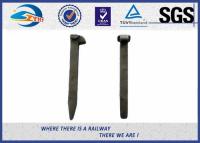 China 4.6 Grade Steel Railroad Track Spikes Plain Surface DIN Standard for sale