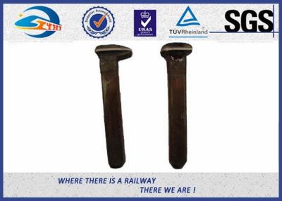 China 4.6 Grade Steel Railroad Track Spikes Plain Surface DIN Standard for sale