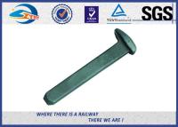 China Q235 / 35# Railway Rail Sleeper Metric Screw St3.5 Track Spikes for sale