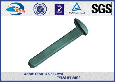 China Q235 / 35# Railway Rail Sleeper Metric Screw St3.5 Track Spikes for sale
