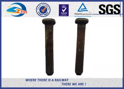 China Q235 / 35# Railroad Track Spikes Steel Ground Spikes Without Crack for sale