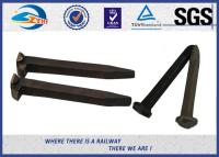 China Q235 4.6 / 4.8 Grade Railroad Track Spikes With Plain Finished for sale