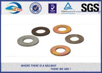 China Spring Steel Washers / Double Coil Spring Washers For Rail Sleeper screw for sale