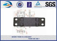 China OEM Cast Steel Railroad Tie Plates For Rail Construction , Rail Base Plate for sale