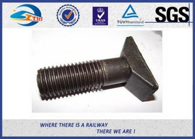 China Q235 5.6 8.8 Class HS26 / HS32 Railway Bolt Plain Railroad Bolts for sale