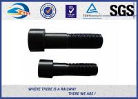 China High Hardness Oxide Black Oval Head Steel Rail Bolt 5.6 Grade For Railway for sale