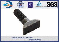China Durable T Head Short Rod Railway Bolt Plain Surface Custom Made for sale