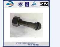 China Q235 35# Long Rod Galvanizing Hook Railway Bolt With Black Anodize for sale