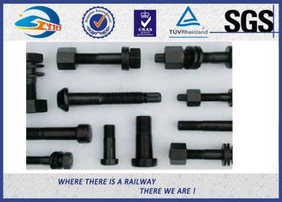 China Railway Button Head Oval Neck Track Bolts, Q235 Steel Grade 4.6 Black Bolt for sale