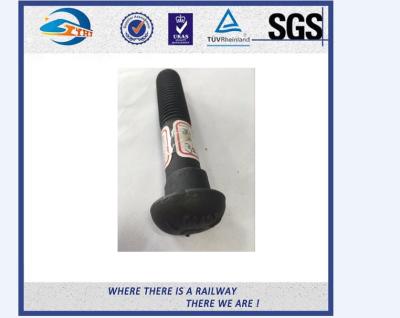 China High Strength Galvanised Bolt And Nut / Rail Bolt With Black Anodize for sale