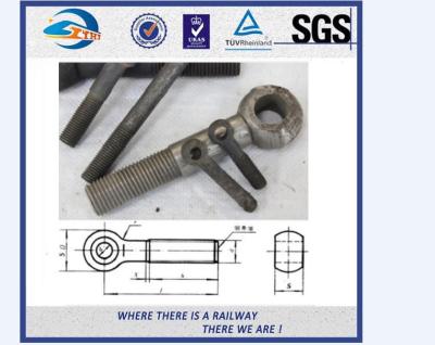 China Grade 4.8 / 5.6 45# 40Cr Hex Bolt And Nut Railroad Track Components for sale