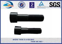 China Oxide Black 10.9 Grade Hexagon Railway Bolt Hardness 43 To 47 Cold Bending 90 Degree for sale