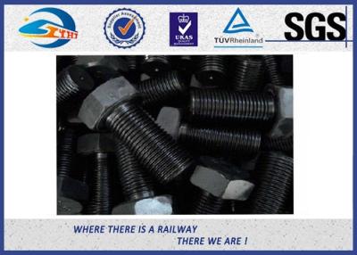 China Grade 10.9 Black Surface 45# steel Hexagon Head Bolt  For Railroad for sale