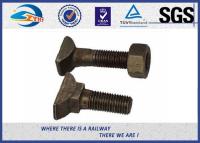 China HS26 & HS32 T Style Railway Bolt Clamp Plain Oiled & Zinc Plated ,  Clip Bolt for sale