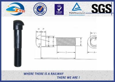 China ISO High Tensile Track Bolt 40Cr For Rail Joint Plate carbon steel for sale