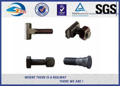 China Railroad Fastener Button Head Oval Neck Track Bolt with nuts and washers for sale