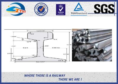 China UIC50 UIC54 UIC60 Track Railway Heavy Steel Crane Rail UIC860 Standard 12 - 25m Length for sale