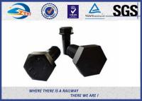 China Hexagon Railway Sleeper Bolts T Head with Nut / Washer M16 HDG Galvanizing for sale