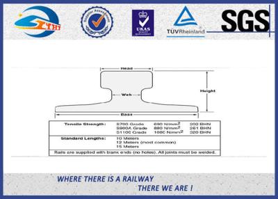 China DIN536 Steel Crane Rail Zinc Oxide Black For Railway Material for sale