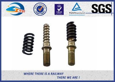 China Hot Galvanizing Double Ended Screw Bolt Railway Bolt Steel With bitumen Dacromet for sale