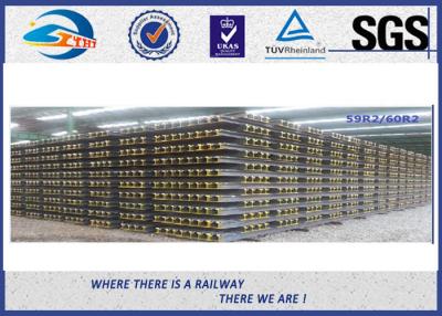 China Streetcar Grooved Steel Rail Track 59R2 And 60R2 Tram Rail for sale