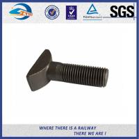 China High Tensile Black Surface Railway Bolt / Railroad Grade 5.6 T Head Track Bolt for sale