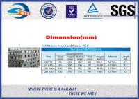 China 12m Railway Steel Railroad Steel Rail QU70 QU80 YB / T5055-93 for sale