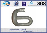 China 60Si2Cr  60Si2Mn E Type Elastic Rail Clips / DIN17221 Standard Railway Track Fastener for sale