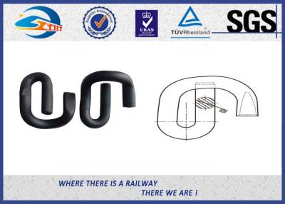 China Customized 55Si2Mn 38Si7 Elastic Rail Clips , E Clips Railway Fasteners for sale