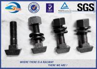 China High Tensile Black Surface Railway Bolt / Railroad Grade 5.6 T Head Track Bolt for sale
