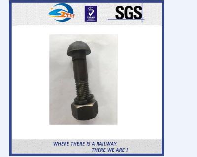 China Rail bolt fastener railway railroad track bolts steel grade 5.8 8.8 for sale