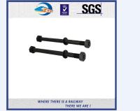 China railway sleeper bolts fasteners bitumen hex railway bolt and nuts for sale