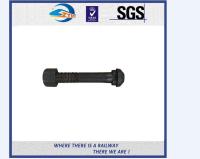 China railway sleeper bolts fasteners bitumen hex railway bolt and nuts for sale