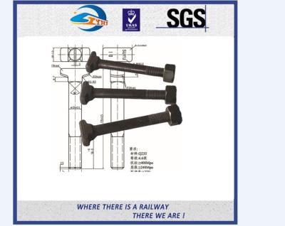 China DIN AREMA GB standard GI nuts and bolt on rails / rail fasteners for sale