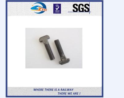 China T head half thread full threaded railway bolt rail fastener and nut for sale