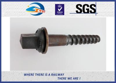 China High Tensile Railway Sleeper Screws HDG Plain Oiled Wax Grade 5.6  Tirafondos for sale