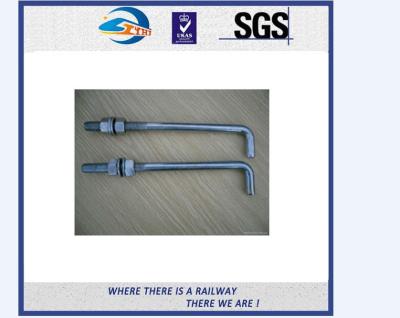 China TS16949 Approved Truck Bolt And Nut / Railway Fastener T Bolts With Gray Phosphating for sale