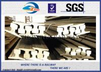 China Customized 6m - 25m 700 / 900A / 1100 Railroad Steel Rail , UIC860 Standard for sale