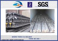 China Customized 6m - 25m 700 / 900A / 1100 Railroad Steel Rail , UIC860 Standard for sale