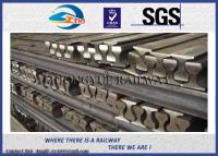 China Customized 6m - 25m 700 / 900A / 1100 Railroad Steel Rail , UIC860 Standard for sale