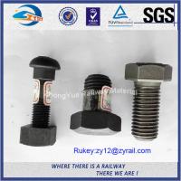 China Q235 Carbon Steel 6.8 8.8 Railway Bolt Track Bolt Nut With Plain / HGD for sale