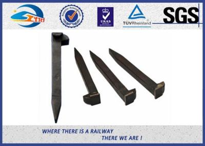 China Railroad Track Spikes / Dog Spike For Timber Sleeper GOST5812 Standard 16x16x165mm for sale