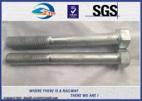 China Railway High Strength Hex Bolts Grade 10.9 M24 With HDG Coating for sale