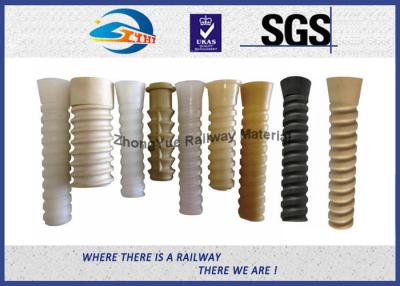China High Quality Railway Plastic Dowel for Railway Screw Spike for SKL 14 Fastening system at HDPE or PA66 for sale