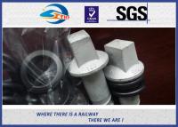 China Q235 35# 45# Railway Sleeper Screws , HDG Coating Screw Spike for sale