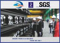 China BS11:1985 British Standard Railway Steel Crane Rail For Guide Train Wheels Position for sale